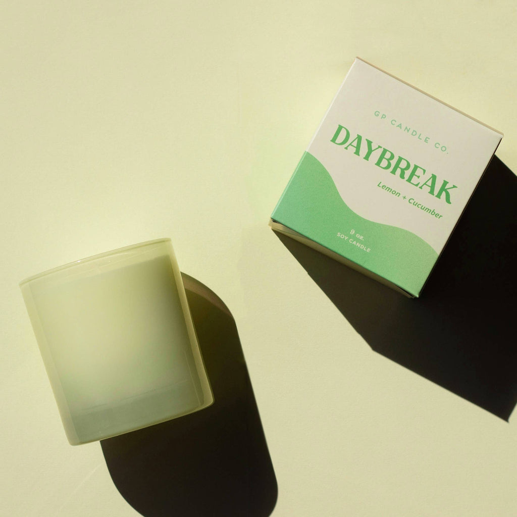 Daybreak 9 oz. Hue Candle (Lemon + Cucumber) – Opal and Olive
