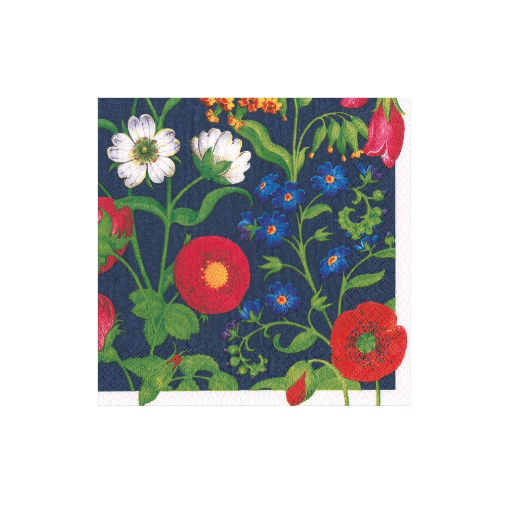 Cocktail Napkin - Cloisters Garden Navy – Opal and Olive