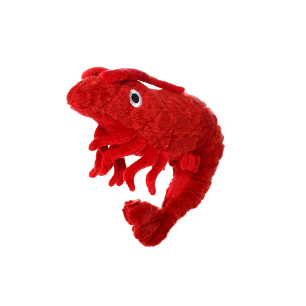 Mighty Ocean Prawn, Plush, Squeaky Dog Toy – Opal and Olive