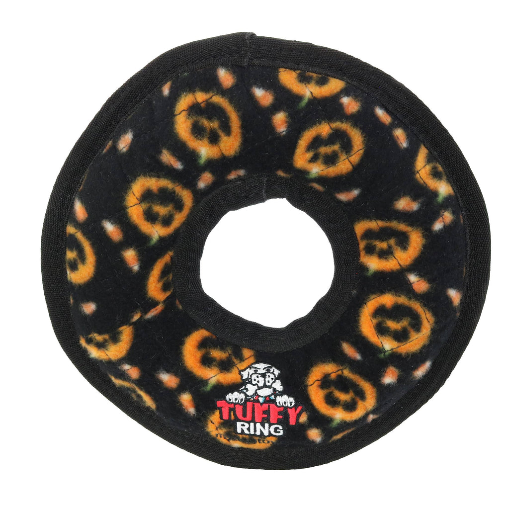 Tuffy Holiday Medium Ring Pumpkin, Durable Squeaky Dog Toy – Opal and Olive