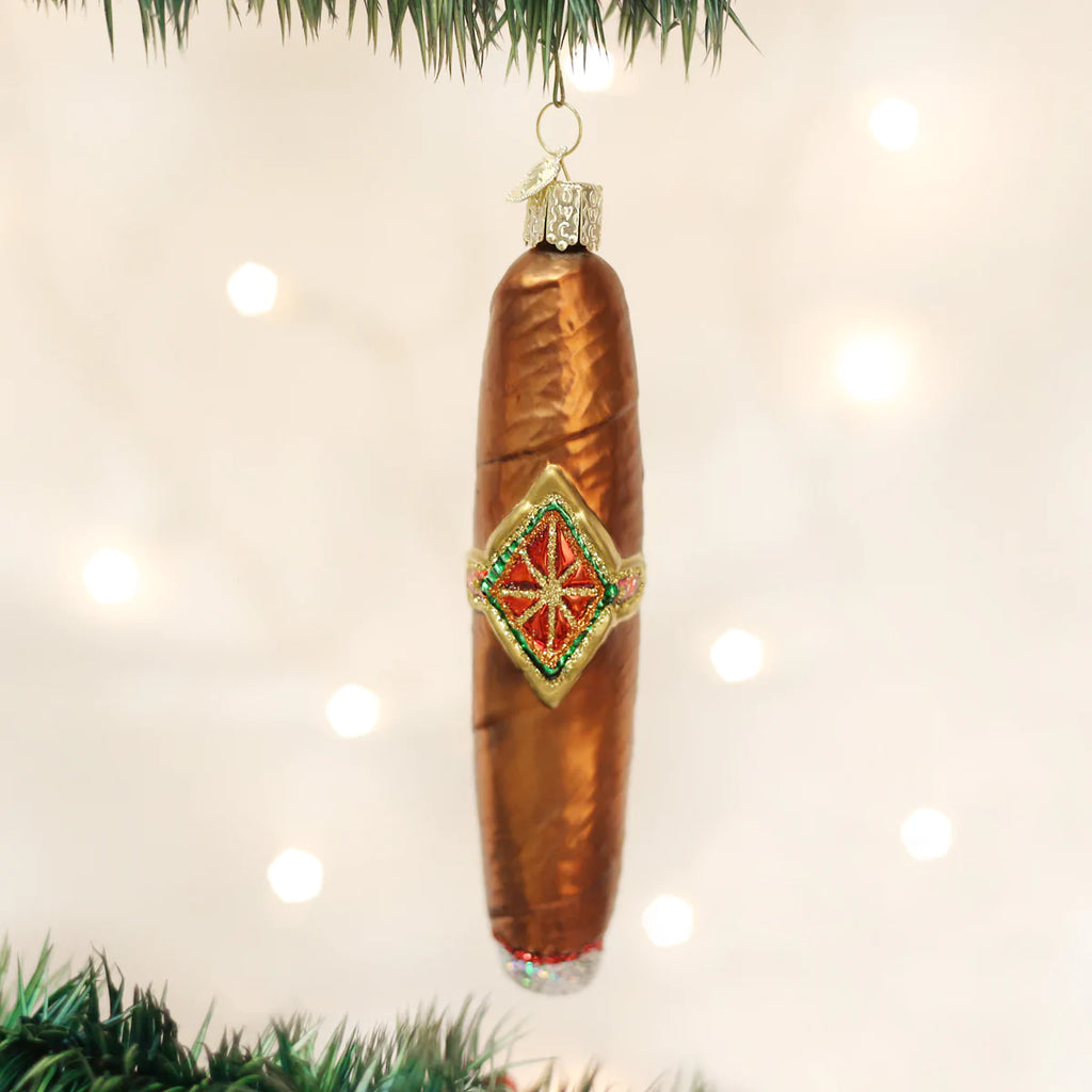 Cigar Ornament – Opal and Olive