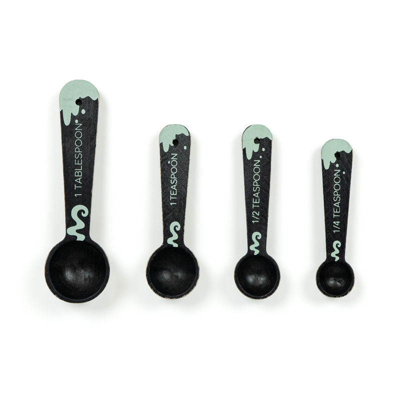 Wooden Halloween Measuring Spoons S/4 – Opal and Olive