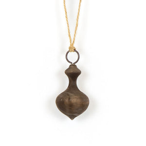 Wood Cutout Ornament (Mushroom) Brown